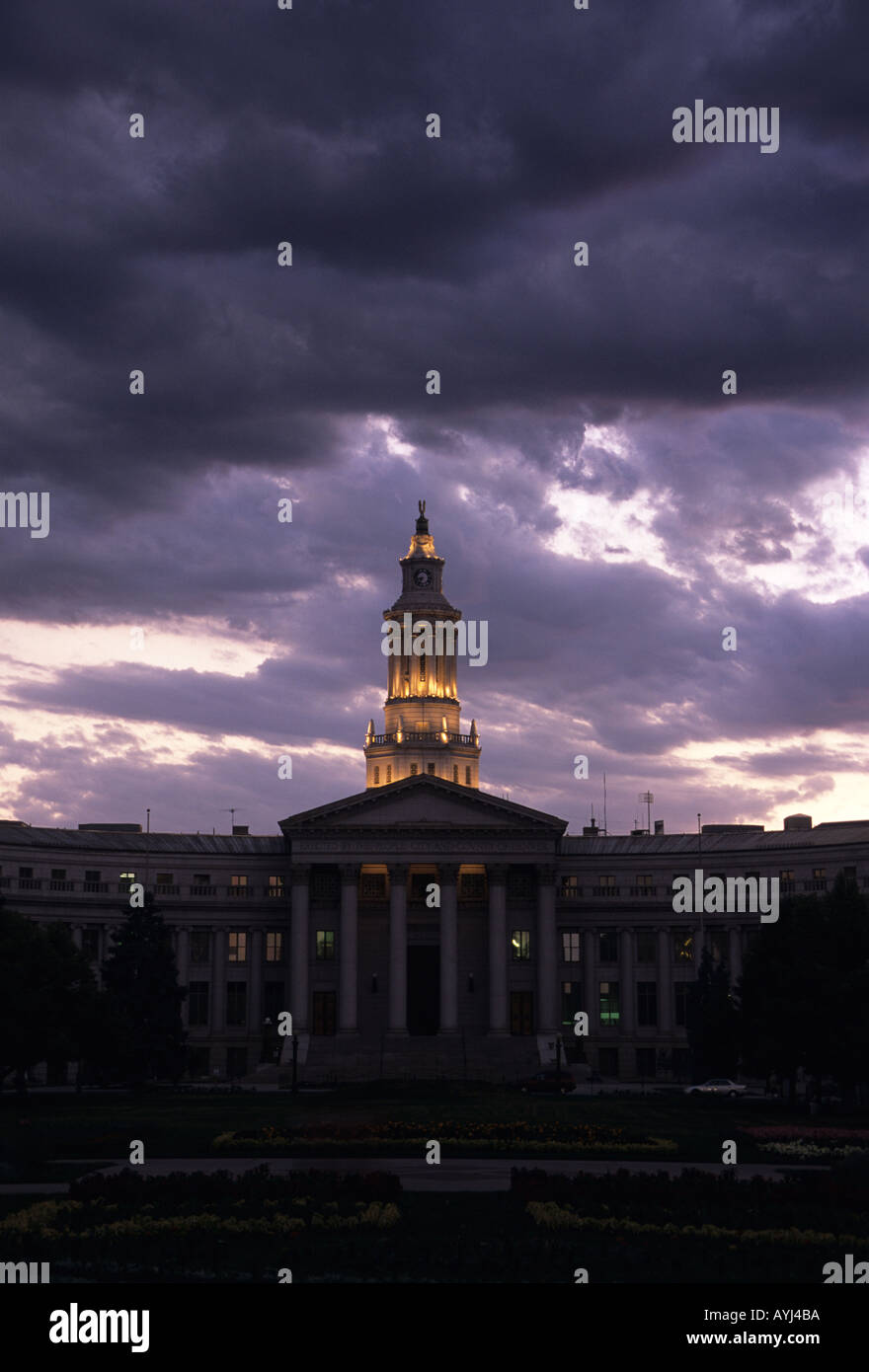 Colorado State Capitol Building in downtown Denver at sunset Stock ...