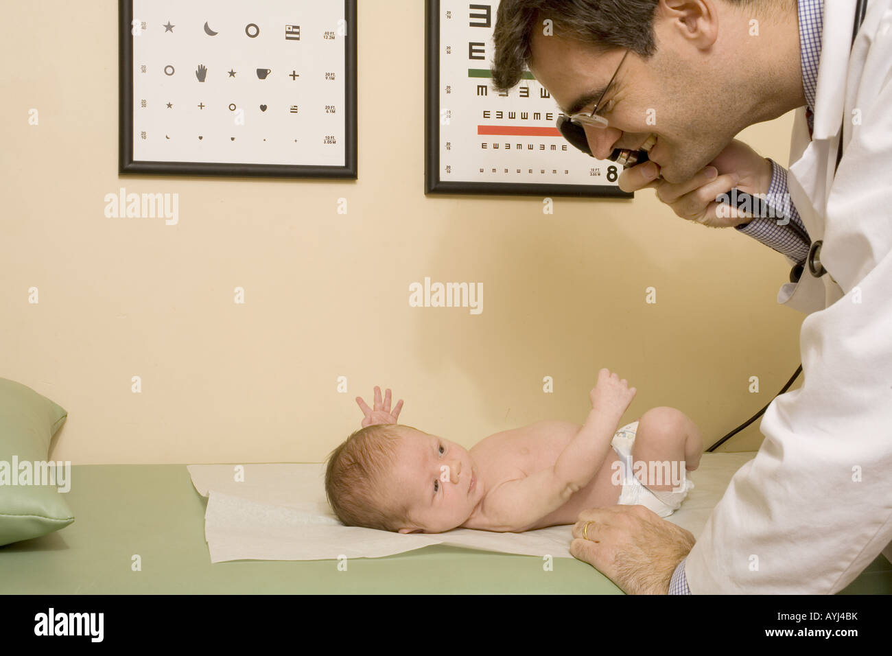 Newborn physical examination hi-res stock photography and images - Alamy