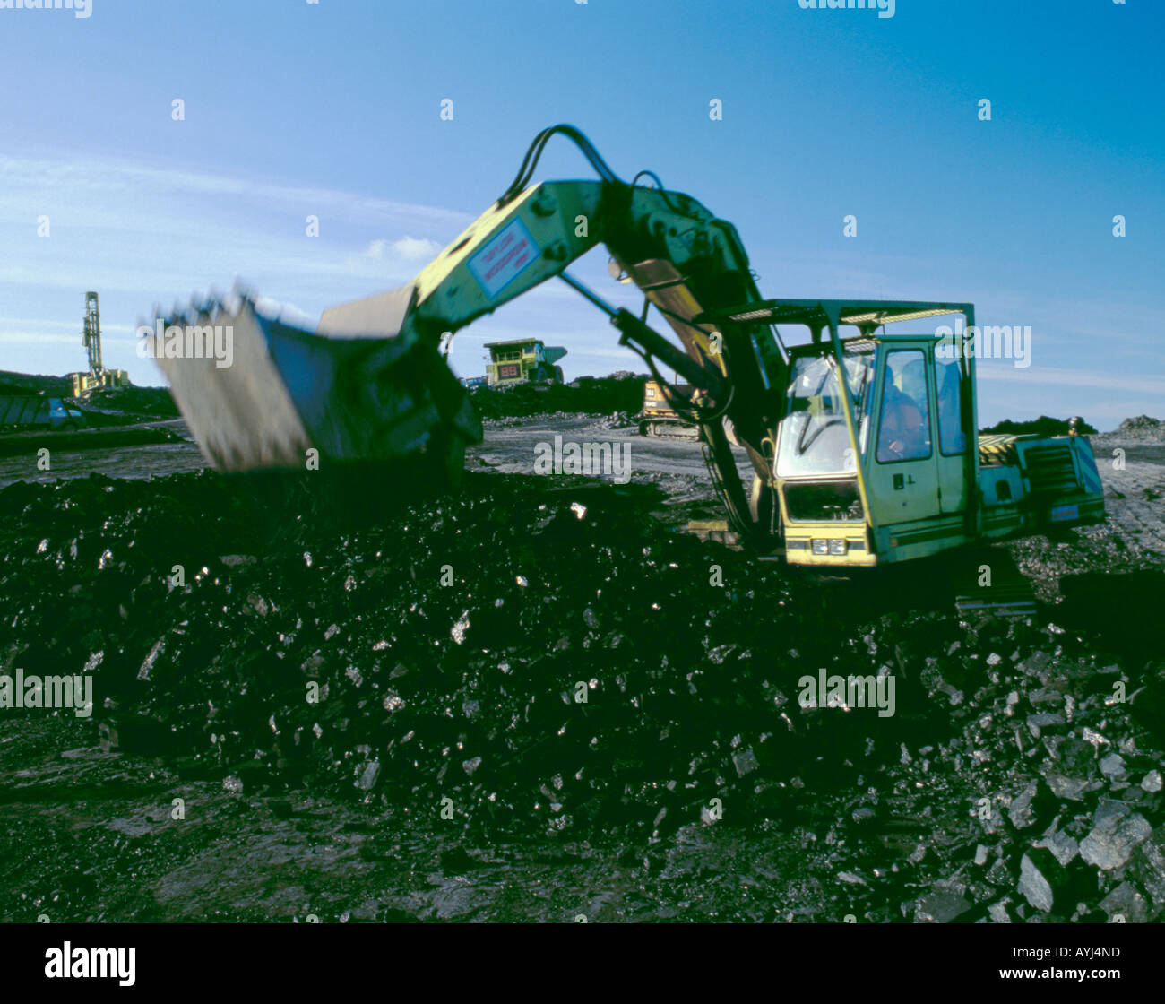 Butterwell open cast coal mine, near Morpeth, Northumberland, England ...