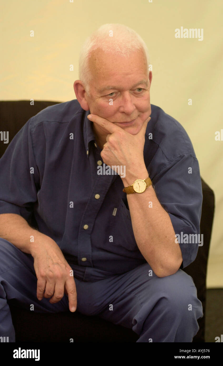 Andrew Davies screenwriter and novelist pictured at Hay Festival 2004 ...
