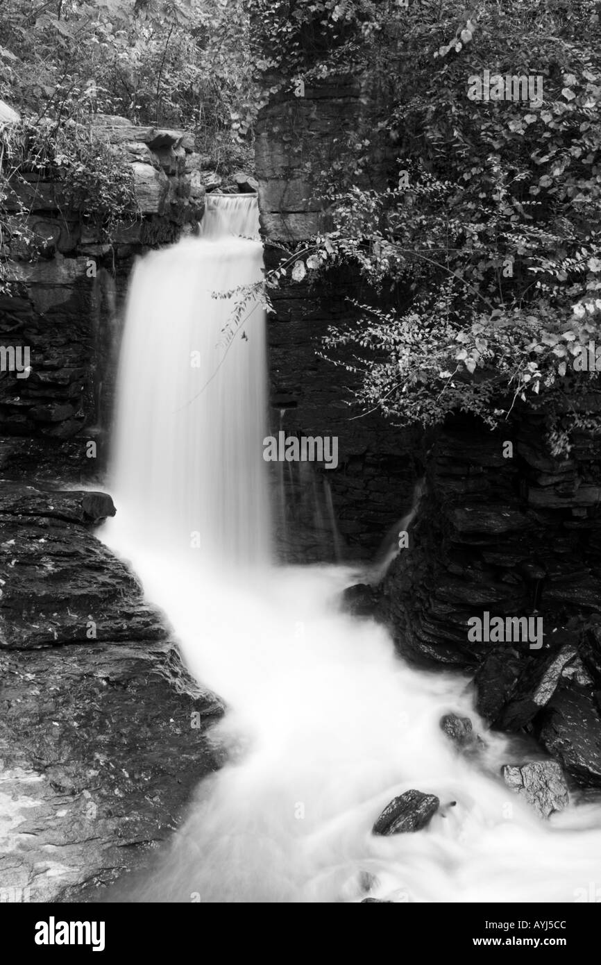Flume waterfall at a pre Civil War Mill Damn in Roswell GA USA Stock ...