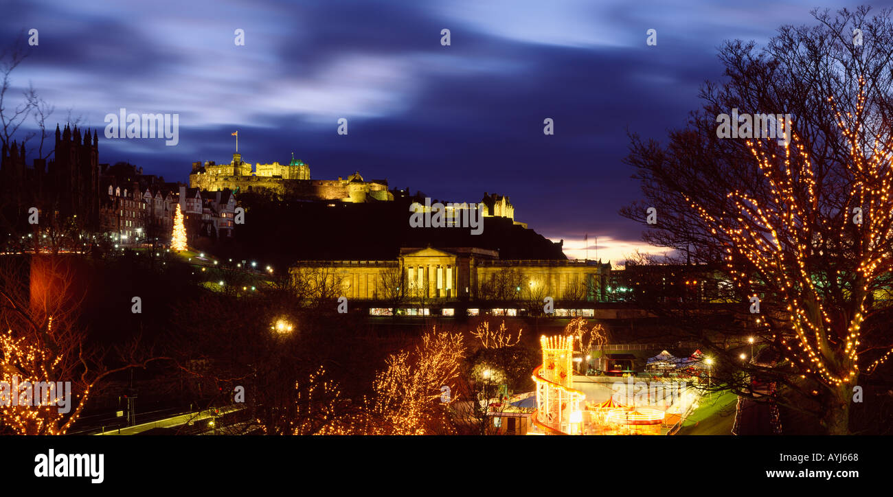Panorama edinburgh castle the mound hi-res stock photography and images ...