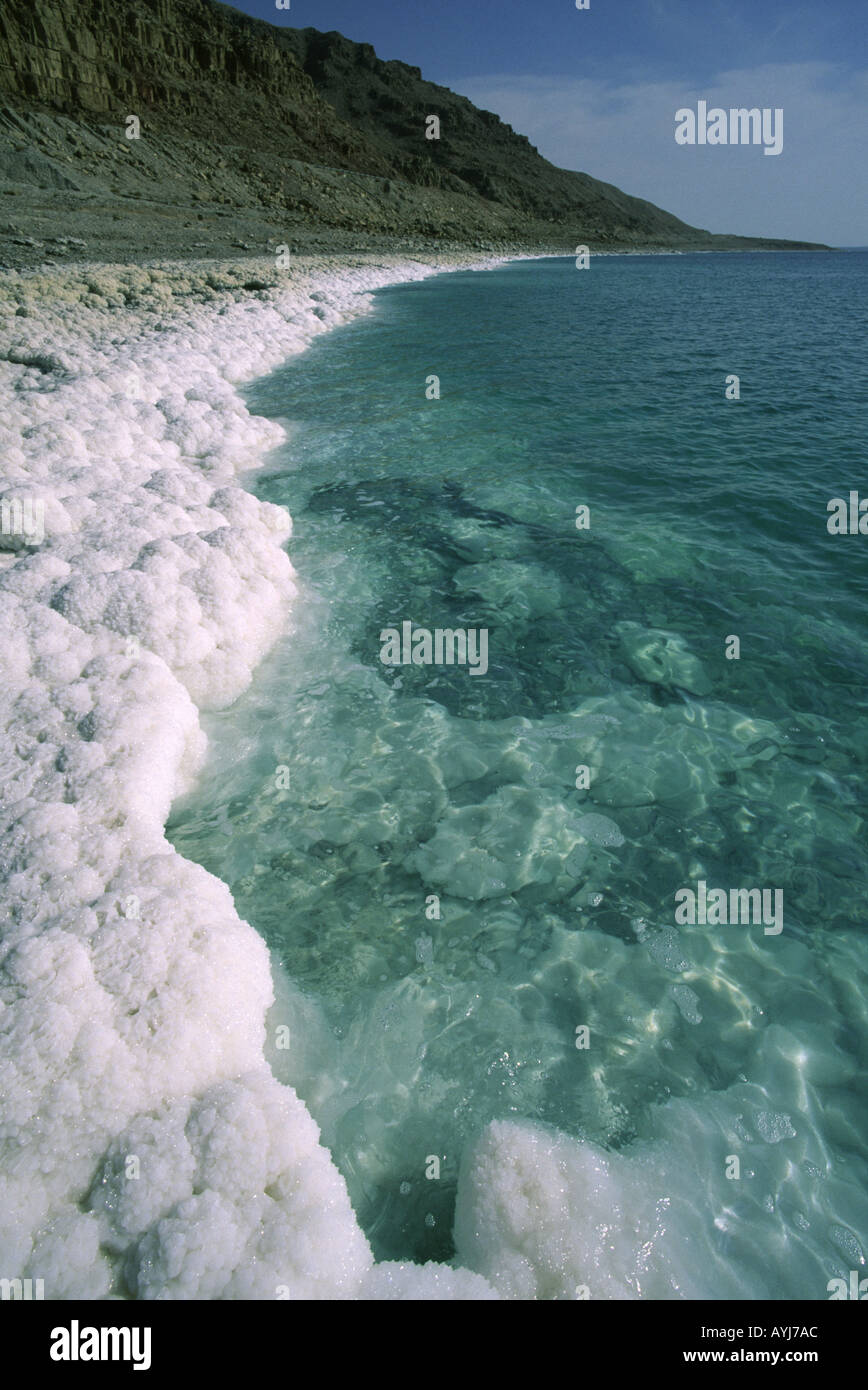Salt crystals The Dead Sea Jordan Stock Photo - Alamy