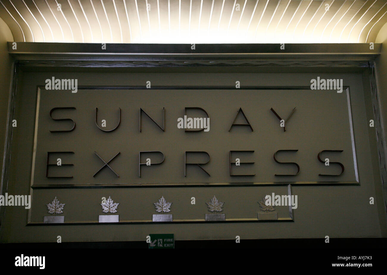 Ex Sunday Express building, 120 Fleet Street, London, England Stock ...