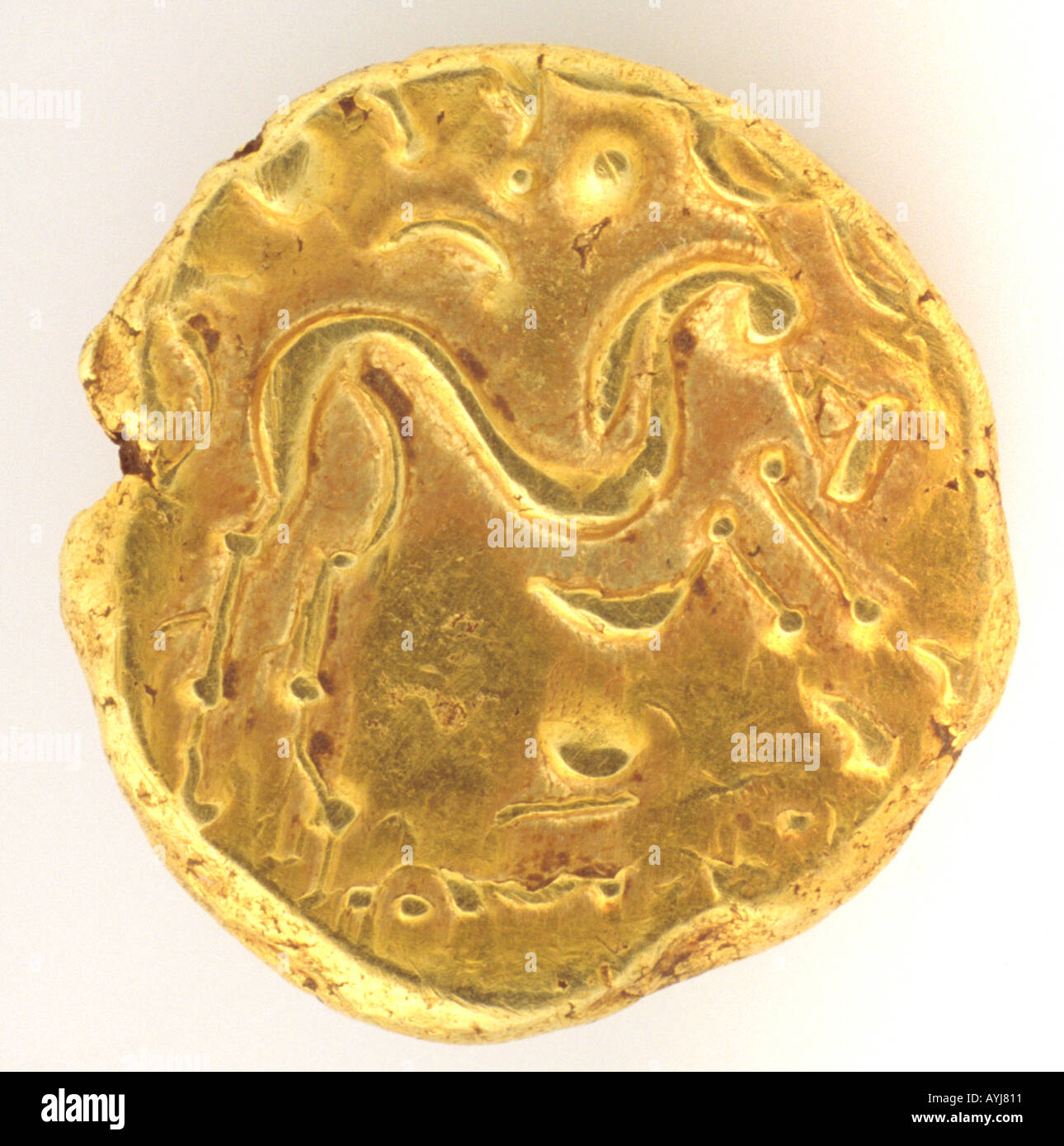 Celtic gold stater type E Stock Photo - Alamy
