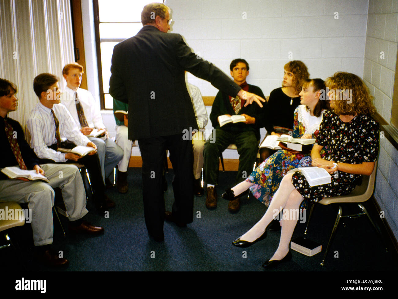 Bible class teacher hi-res stock photography and images - Alamy