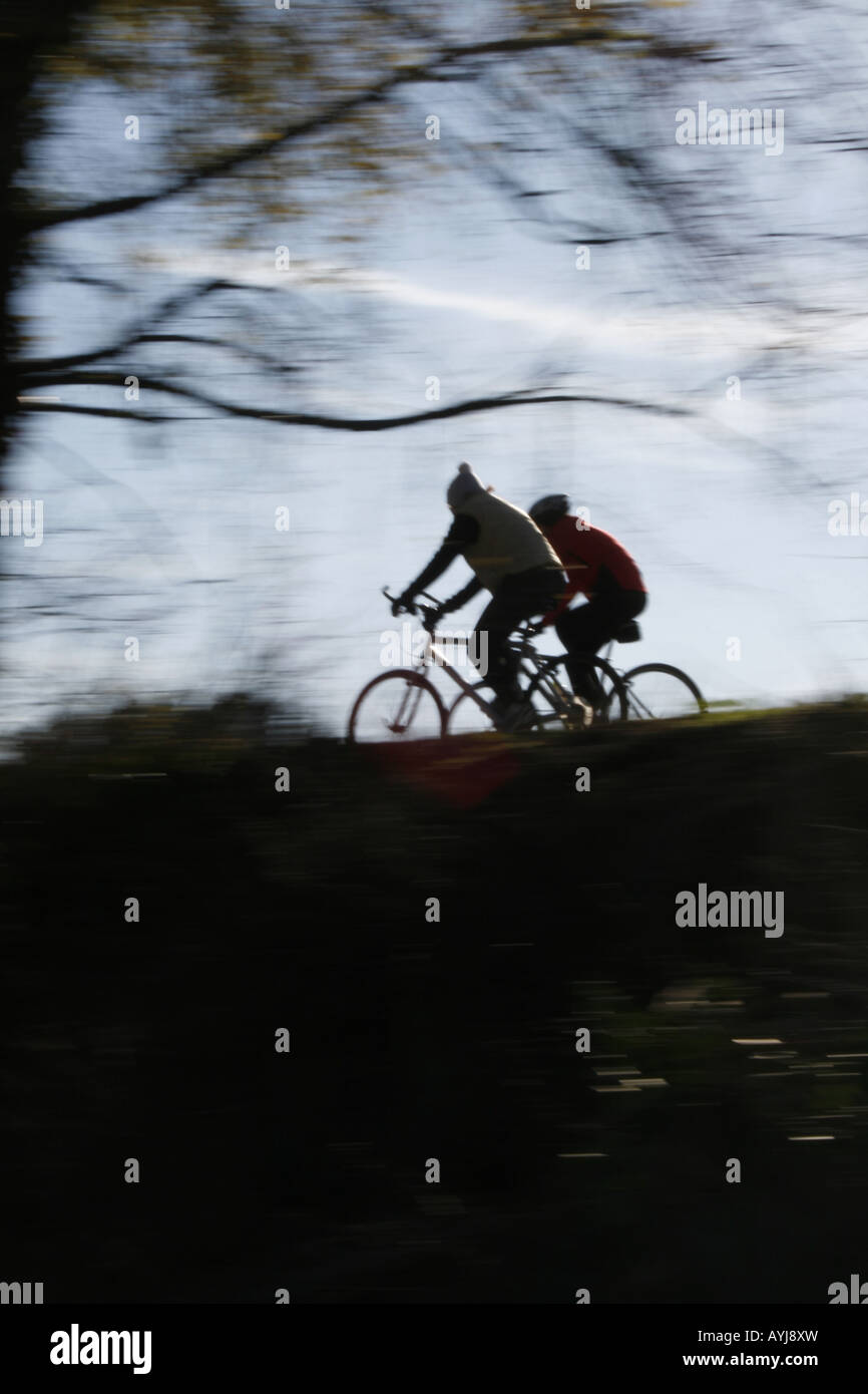 people riding fast bike in countryside Stock Photo - Alamy