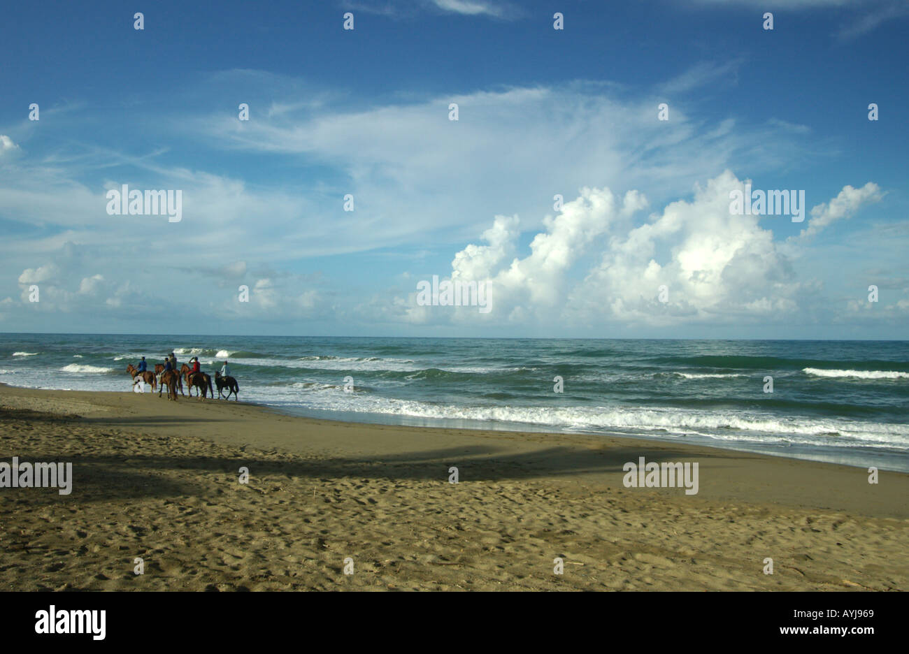 BEACH SCENE DOM REP CARIBBEAN Stock Photo - Alamy