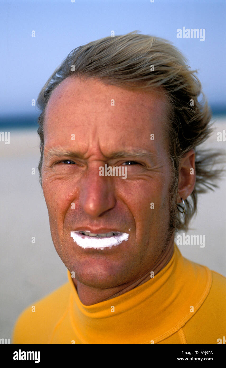 Tarifa Etienne Stephane in windsurf paradise Stock Photo - Alamy