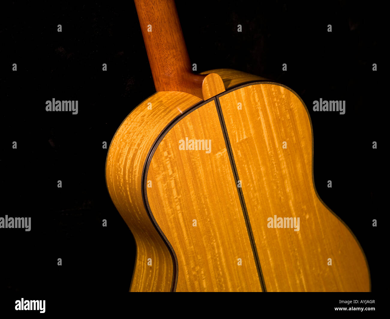 Backside of a guitar Stock Photo - Alamy