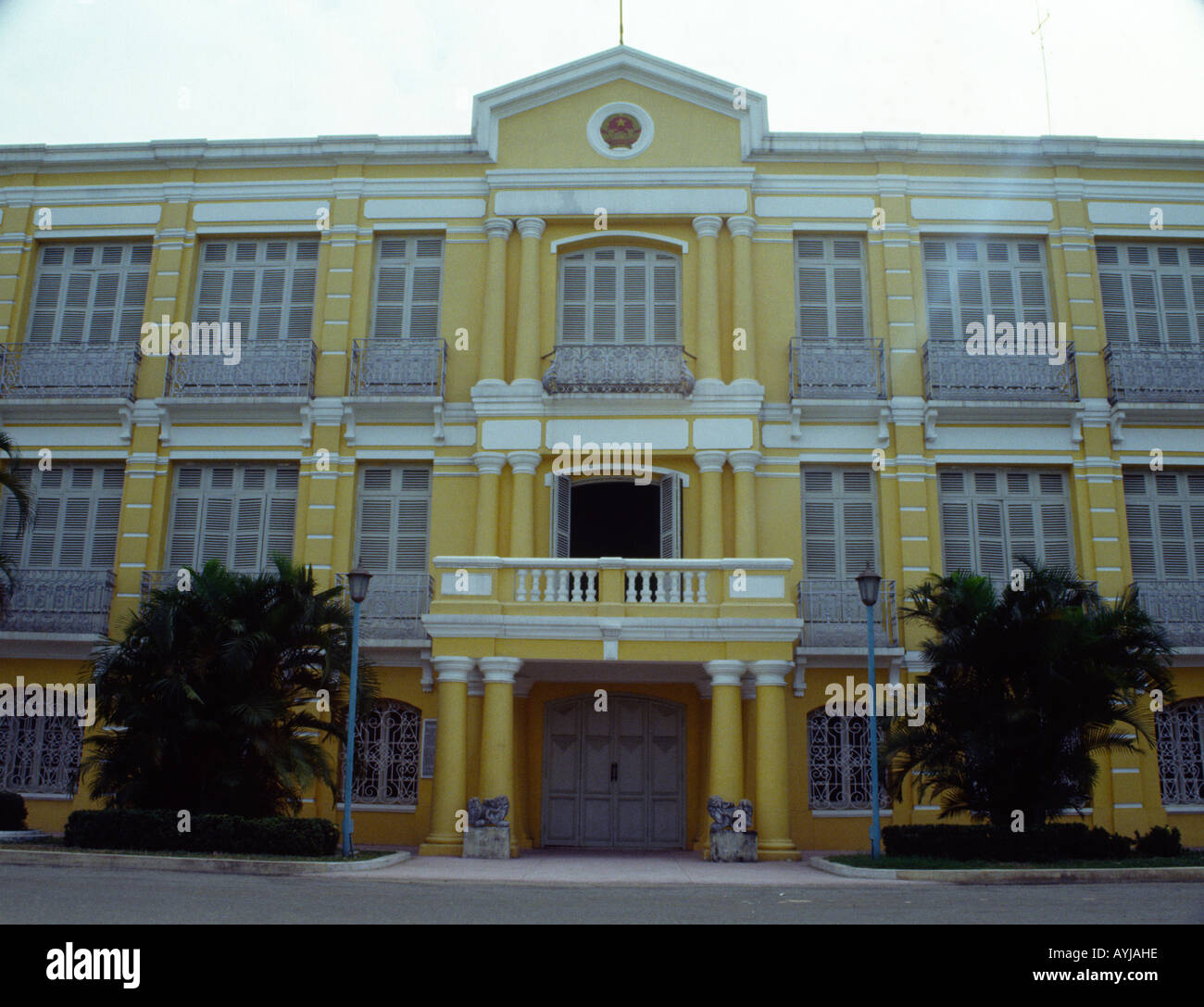 Colonial style building in Hanoi, Vietnam Stock Photo - Alamy