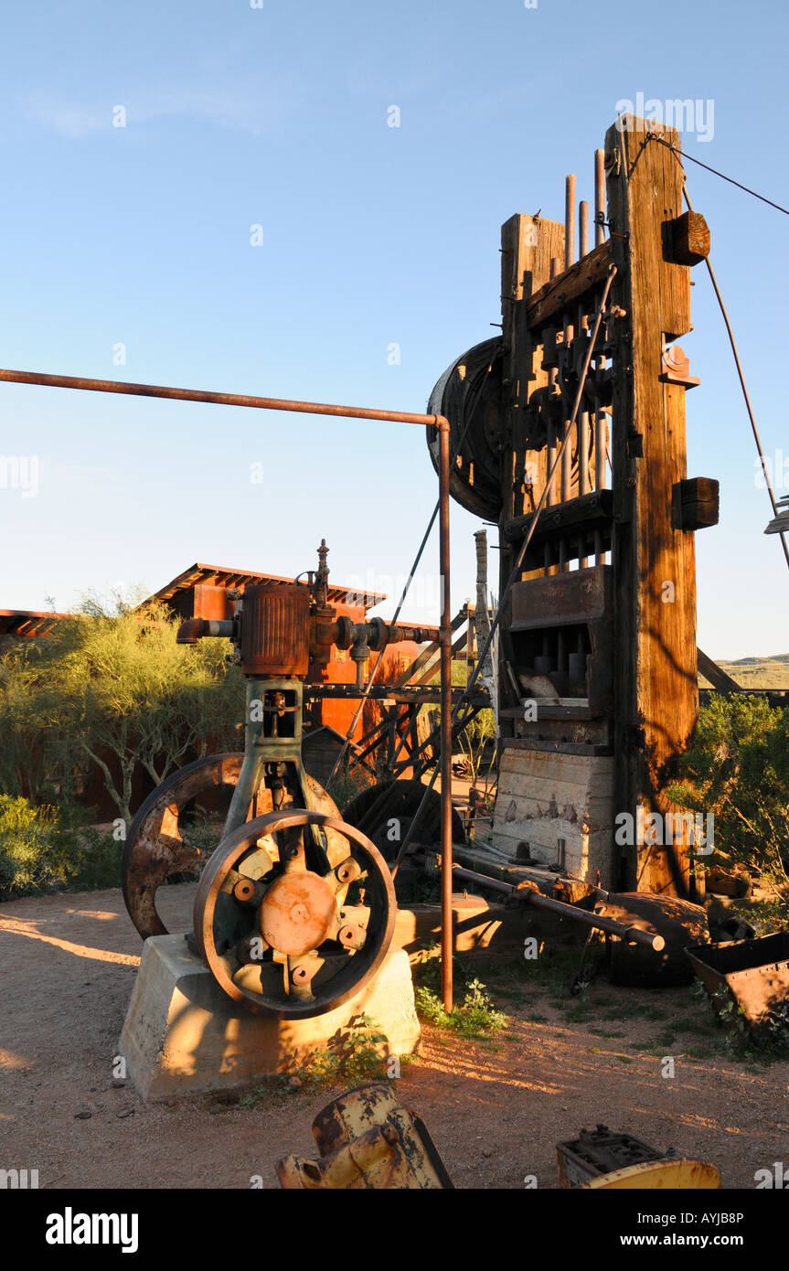 Old gold mine lift conveyor goldfield hi-res stock photography and images - Alamy