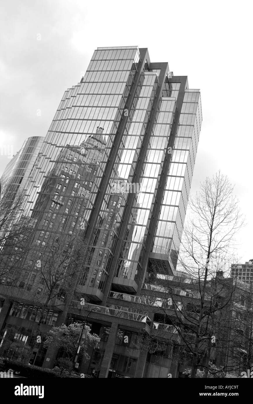 Marine building reflection in glass office tower hi-res stock ...