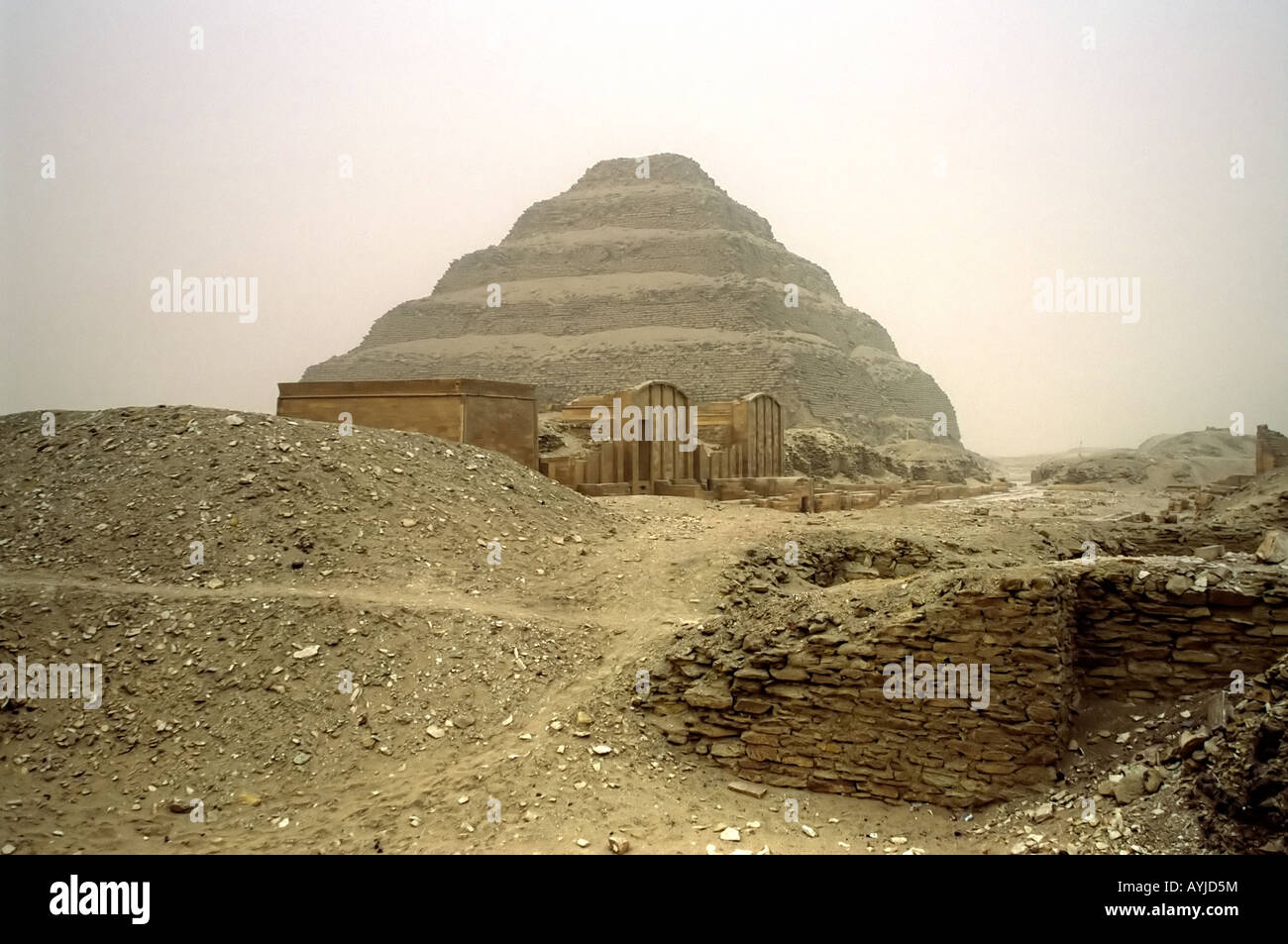 Saqqara The Step Pyramid of Zoser Egypt Stock Photo - Alamy
