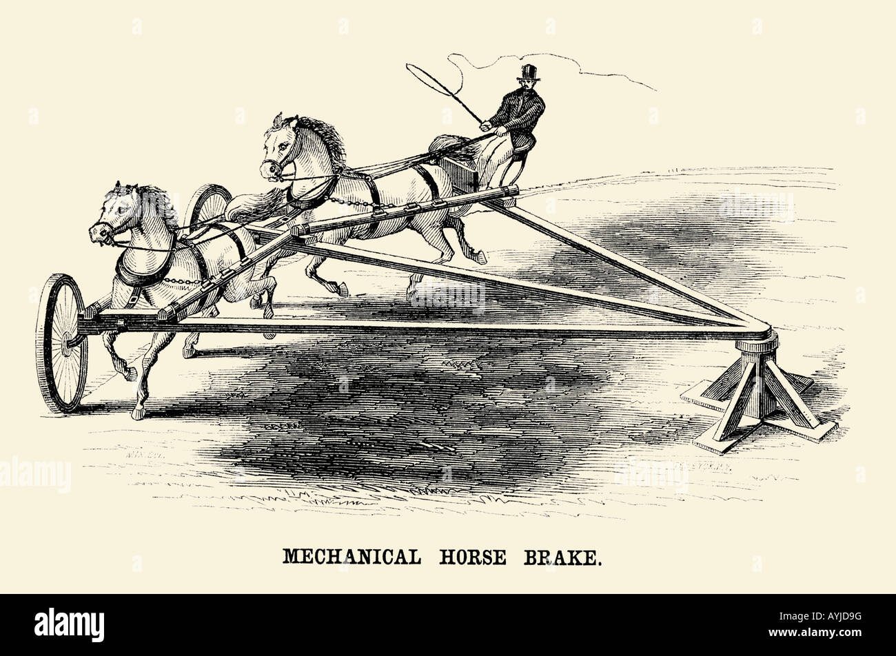 Mechanical Horse Brake Stock Photo - Alamy