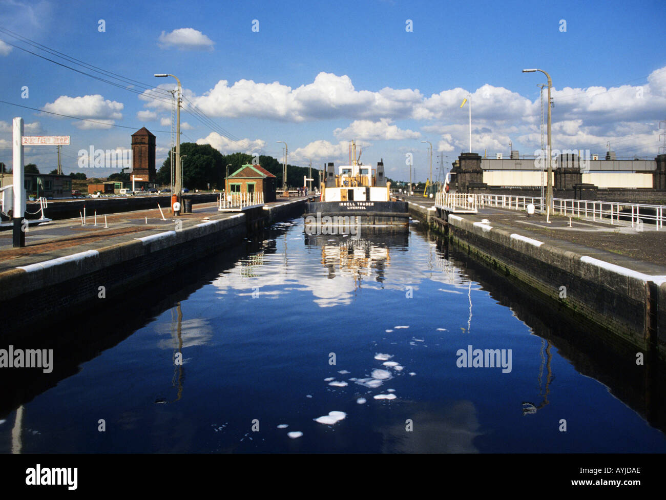 manchester ship canal Lancashire UK Europe Stock Photo - Alamy