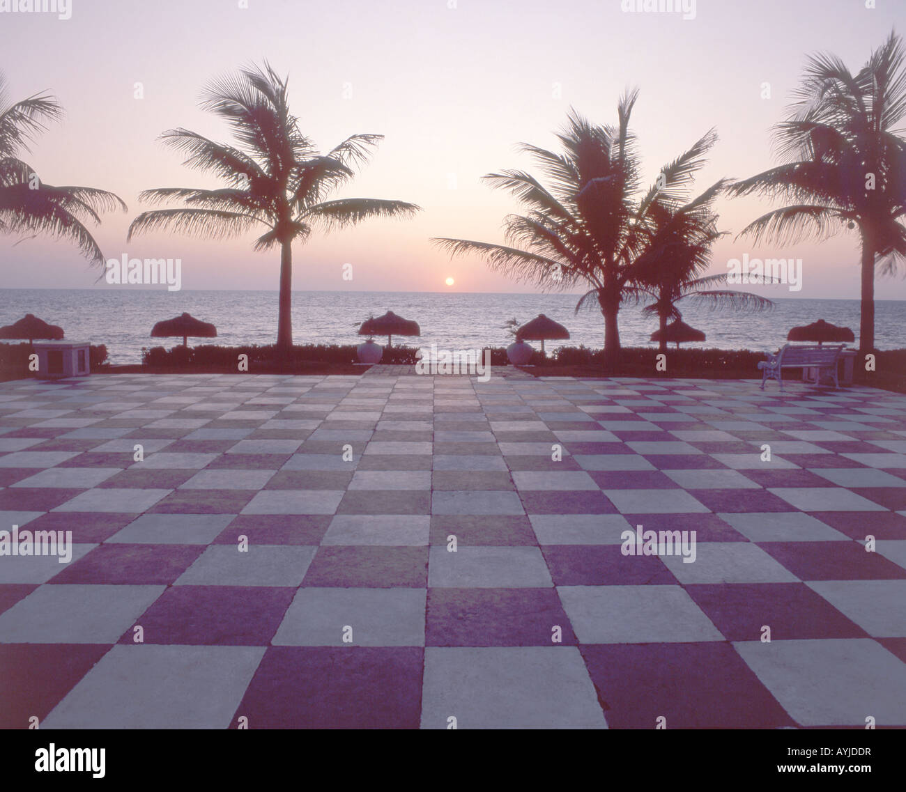 Galle Face Hotel terrace at sunset, Galle, Colombo, Western Province ...