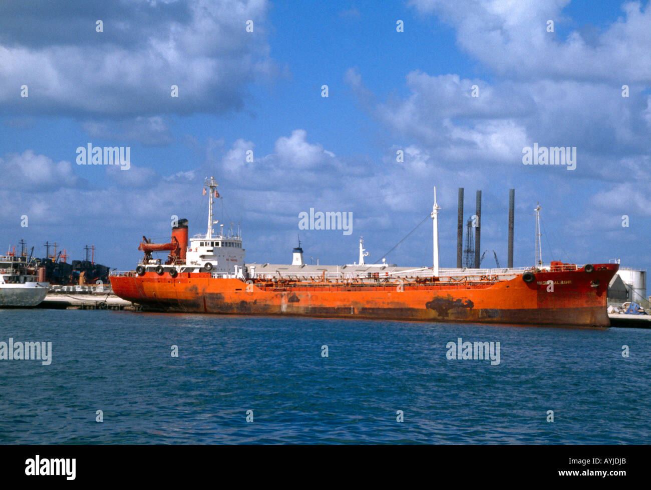 Sharjah UAE Tanker Sharjah Creek Stock Photo - Alamy