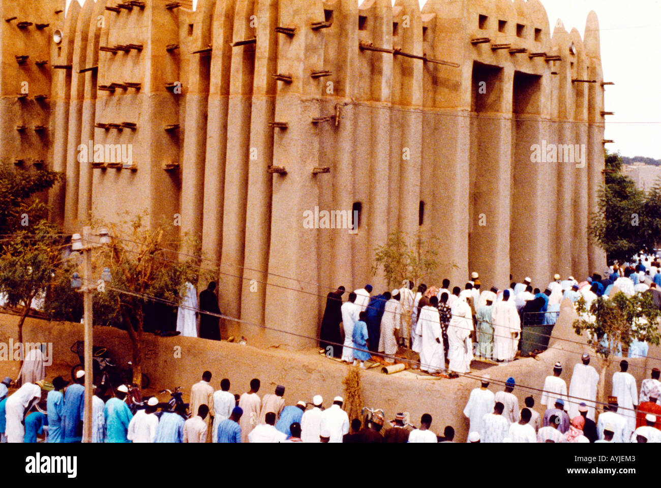 Mali Djenne Mosque Friday Prayers Stock Photo - Alamy