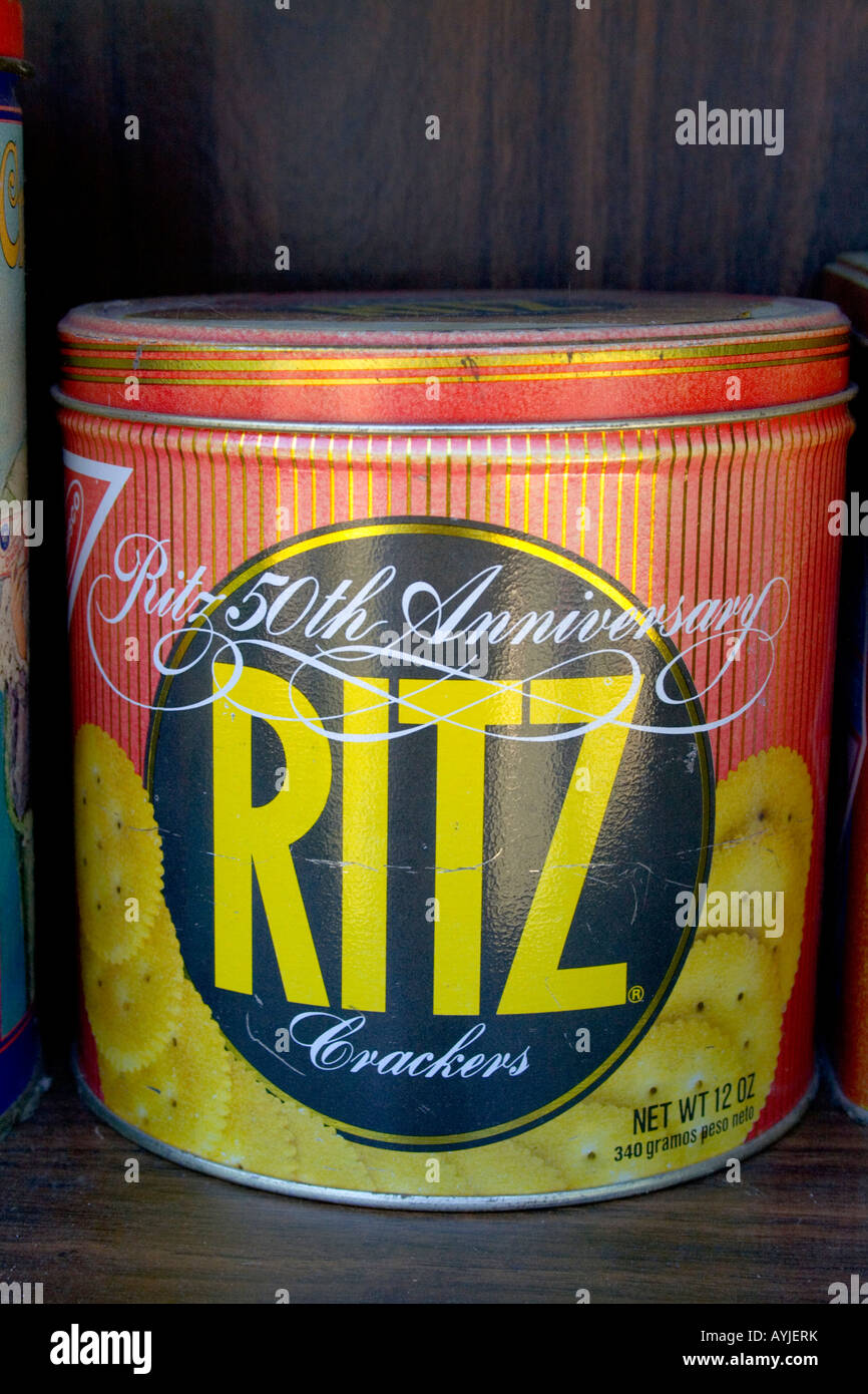 Antique Ritz cracker tin. St Paul Minnesota USA Stock Photo - Alamy