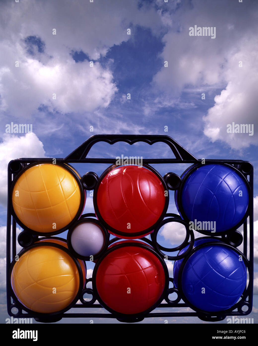 HOLIDAY CONCEPT: Boules Set Stock Photo - Alamy