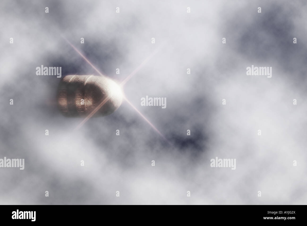 Bullet Flying In Air