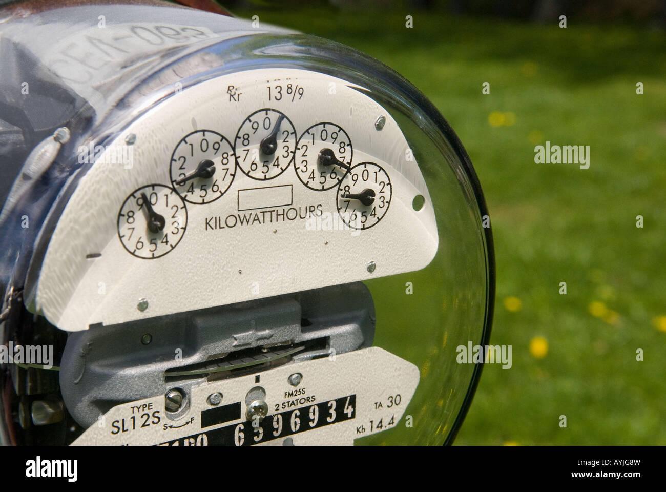 Electric power meter outdoors hi-res stock photography and images - Alamy
