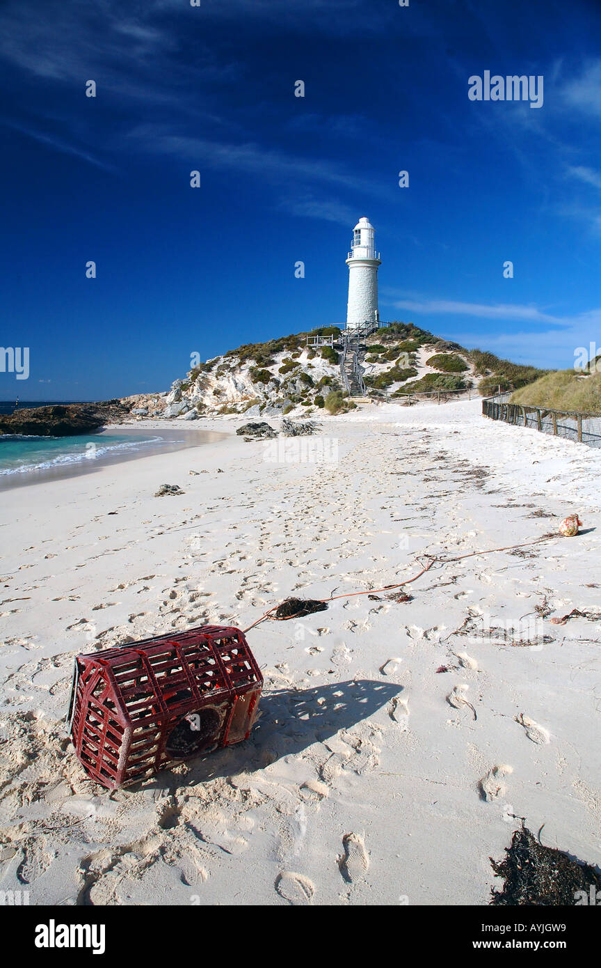 Lobster pot washed up on Pinky Beach below Bathurst Point Lighthouse ...