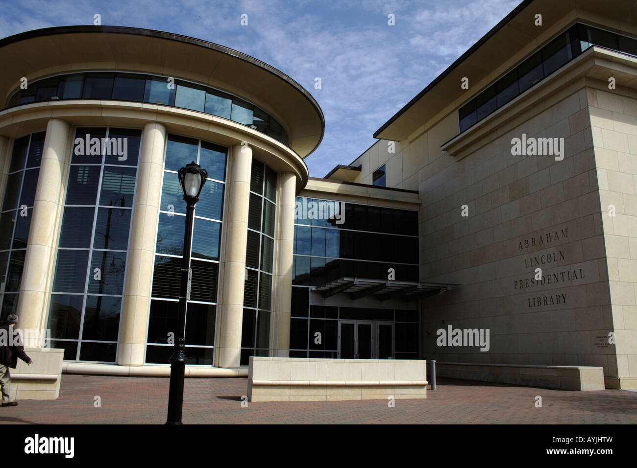 The front entryway, facing to the Northwest, of the Abraham Lincoln ...
