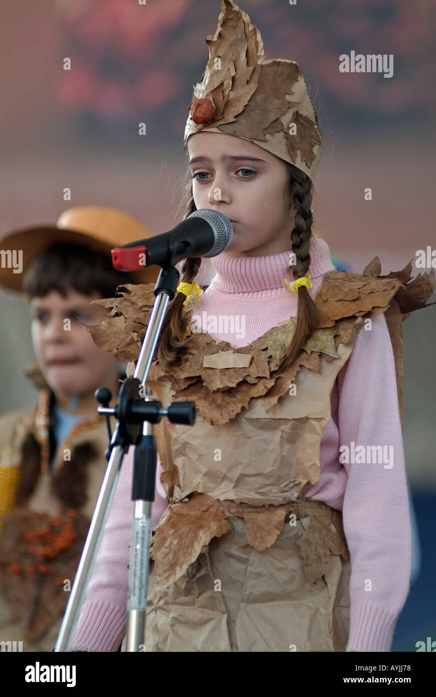 Child microphone speech hi-res stock photography and images - Alamy