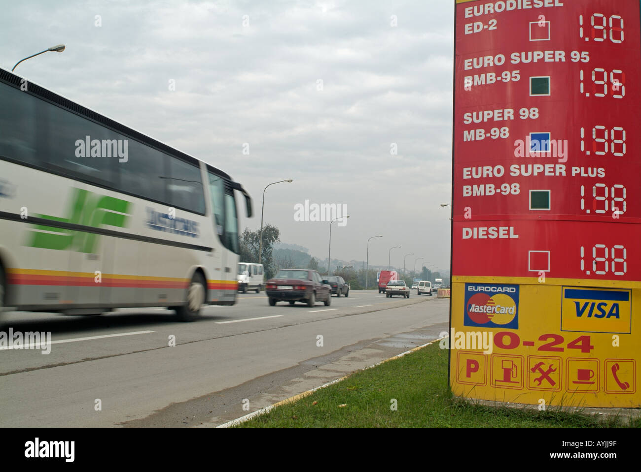 Driving past petrol station hi-res stock photography and images - Alamy
