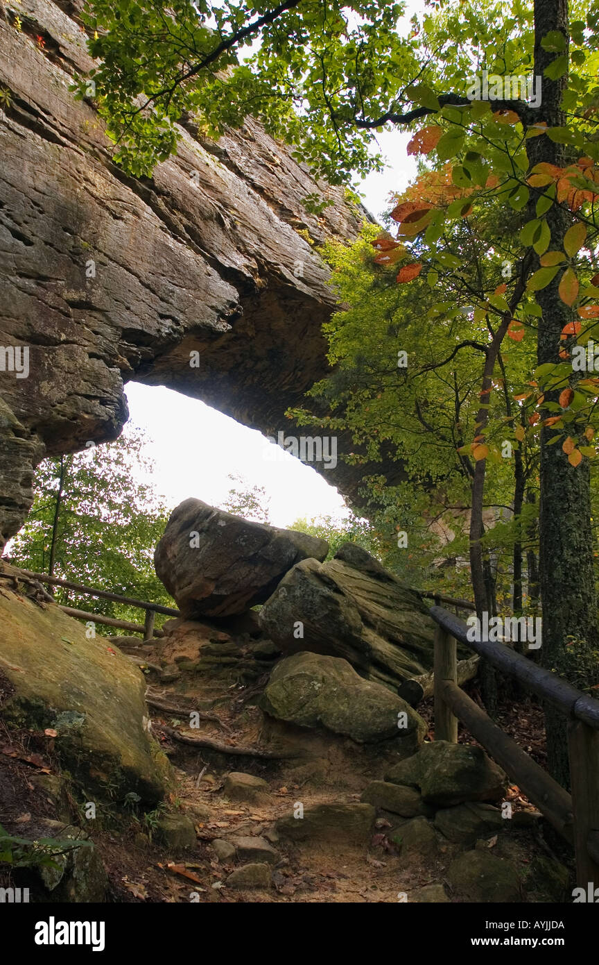 Natural Bridge Arch Natural Bridge State Resort Park Kentucky Stock ...