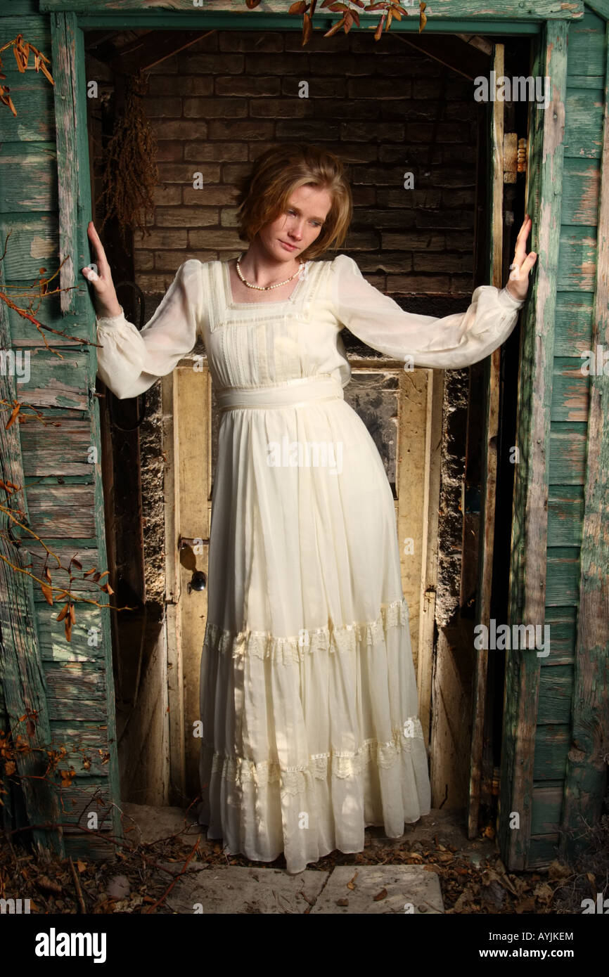 Demure woman hi-res stock photography and images - Alamy