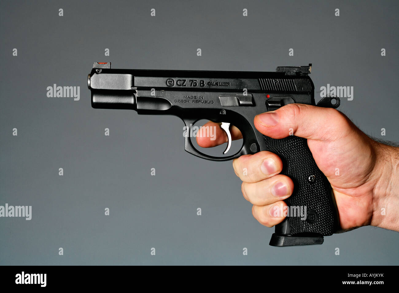Pistol shooting hand gun detail hi-res stock photography and images - Alamy