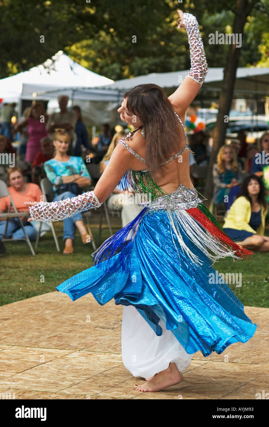 Belly Dancer World On The Square Corydon Indiana Stock Photo - Alamy