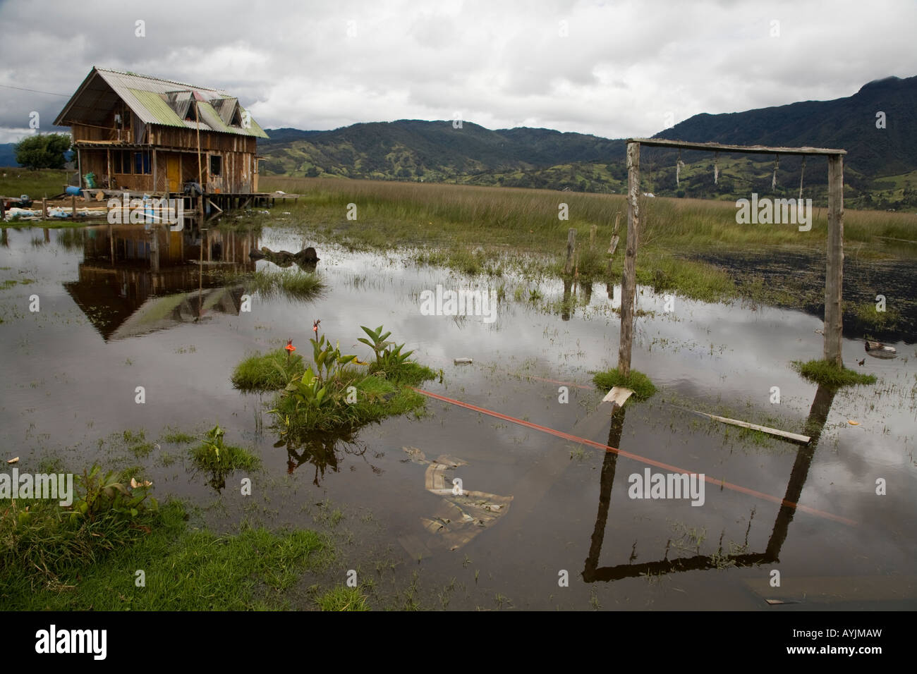 The damp flats of Laguna de la Cocha, Colombia Stock Photo - Alamy