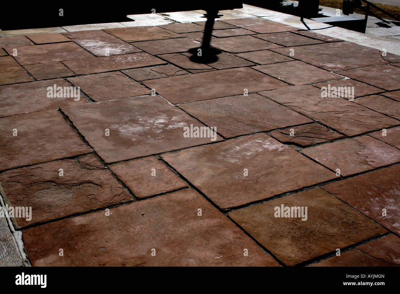 A flagstone courtyard Stock Photo - Alamy