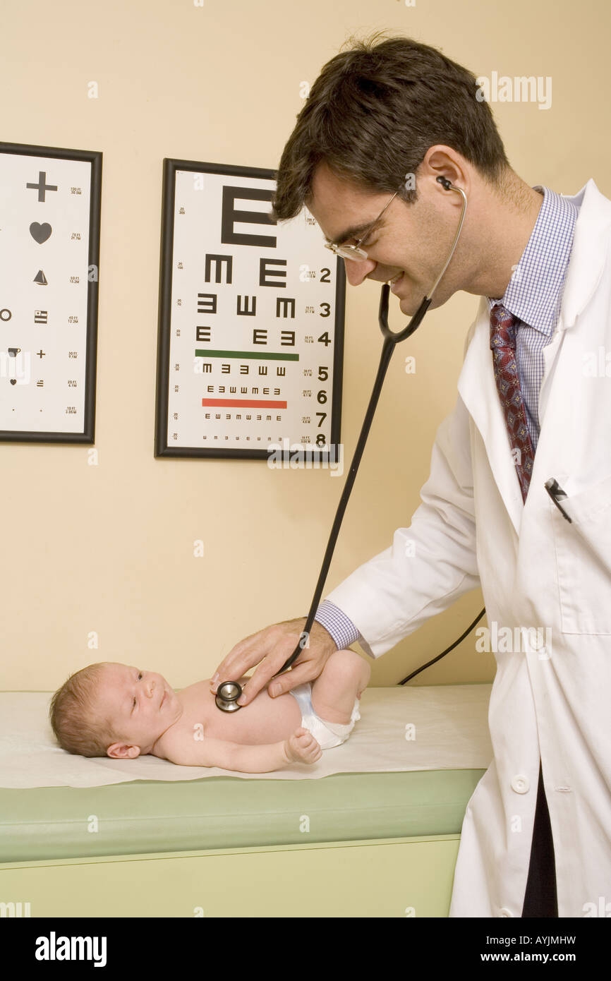 Newborn physical examination hi-res stock photography and images - Alamy