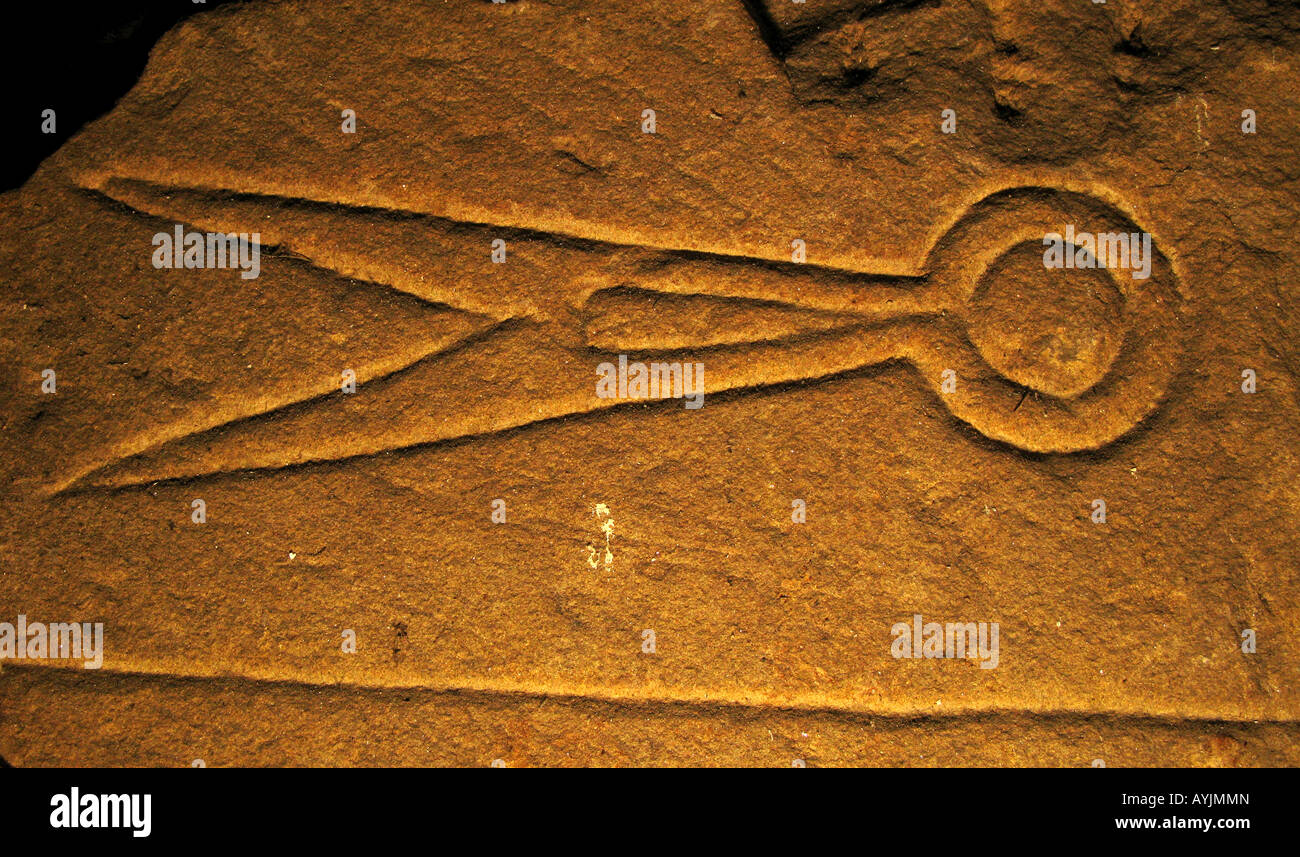 carved symbol in Bakewell All Saints church Derbyshire Peak District ...