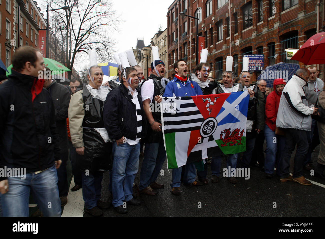 French rugby flag hi-res stock photography and images - Alamy