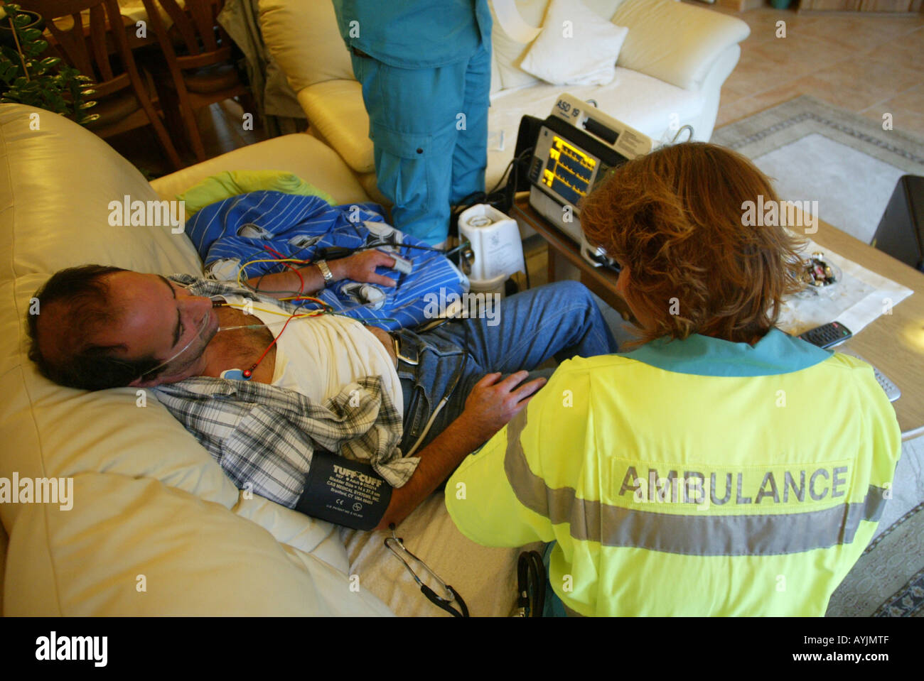 Ambulance personnel working in Amsterdam Stock Photo - Alamy