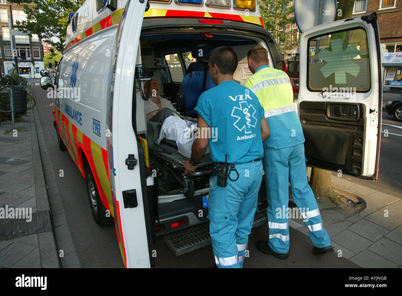 Personnel of the Ambulance Stock Photo - Alamy