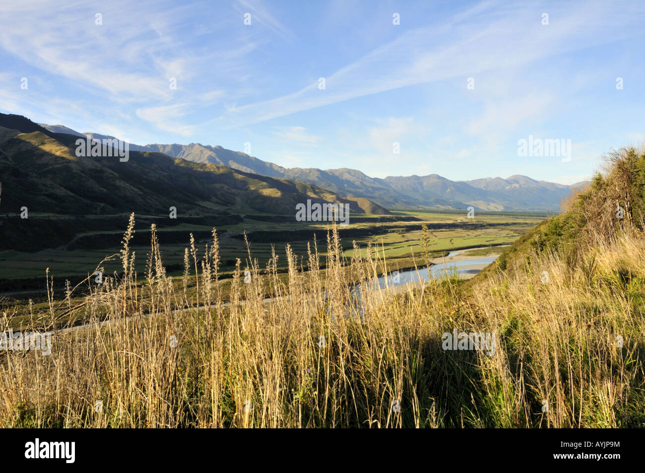 Lewis Pass Waiau River in the South Island of New Zealand Stock Photo ...
