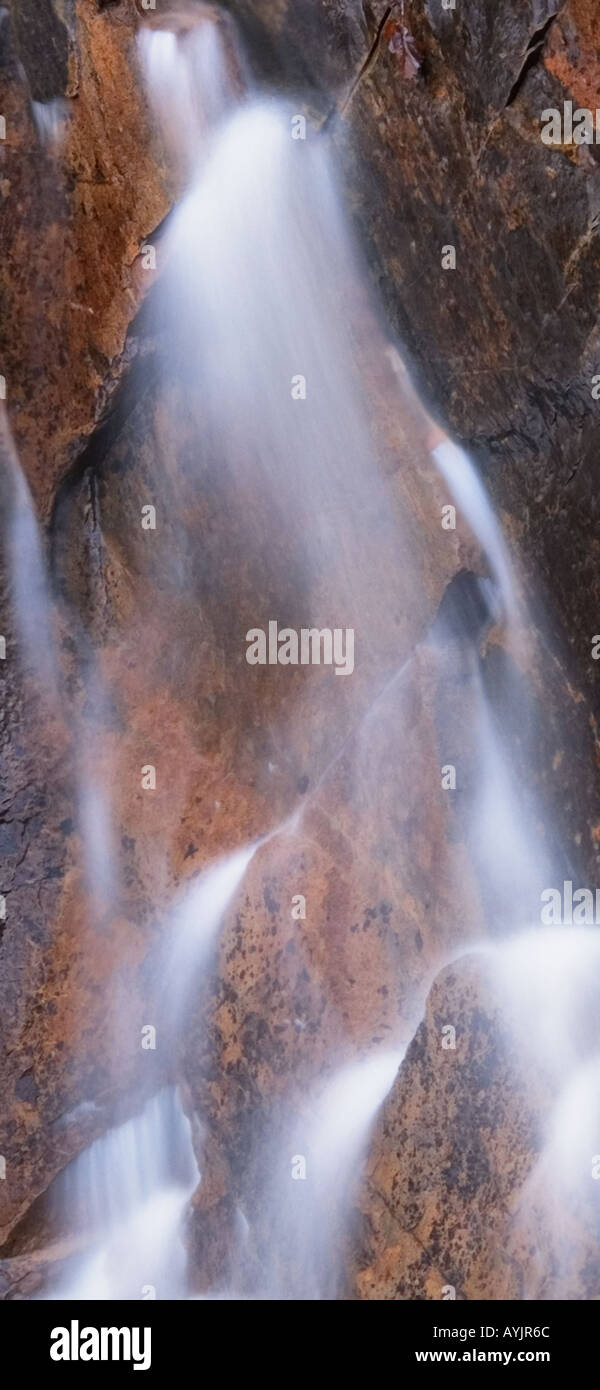Water Falling Down Rock Face The Sinks Great Smoky Mountains National ...