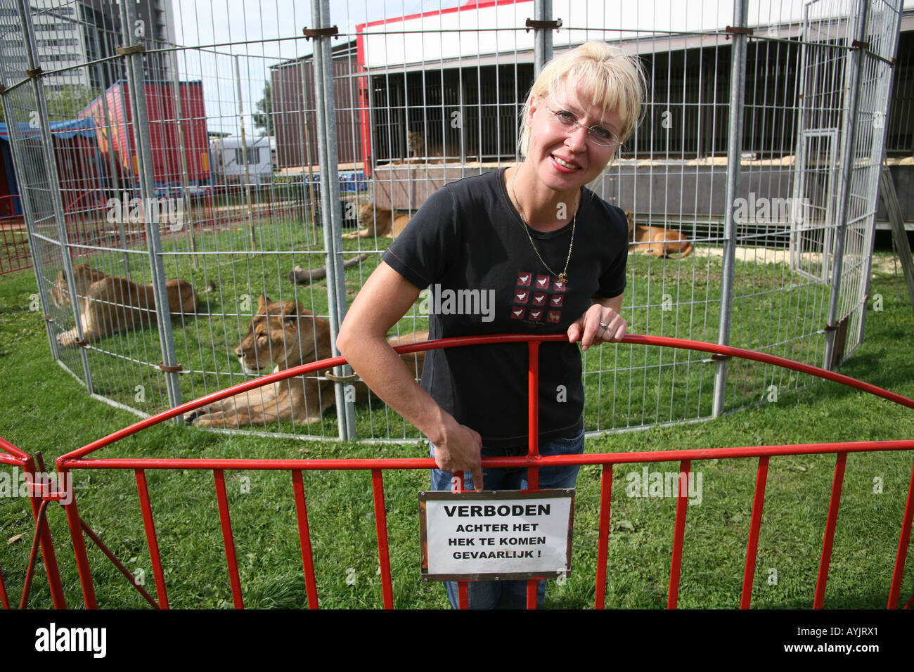 Lion tamer woman hi-res stock photography and images - Alamy