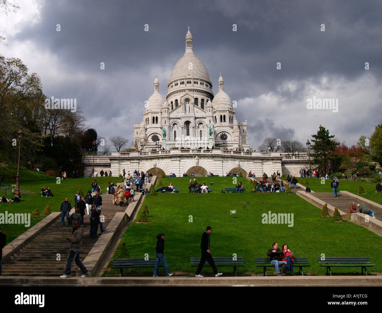 Famous steps montmartre paris france hi-res stock photography and ...