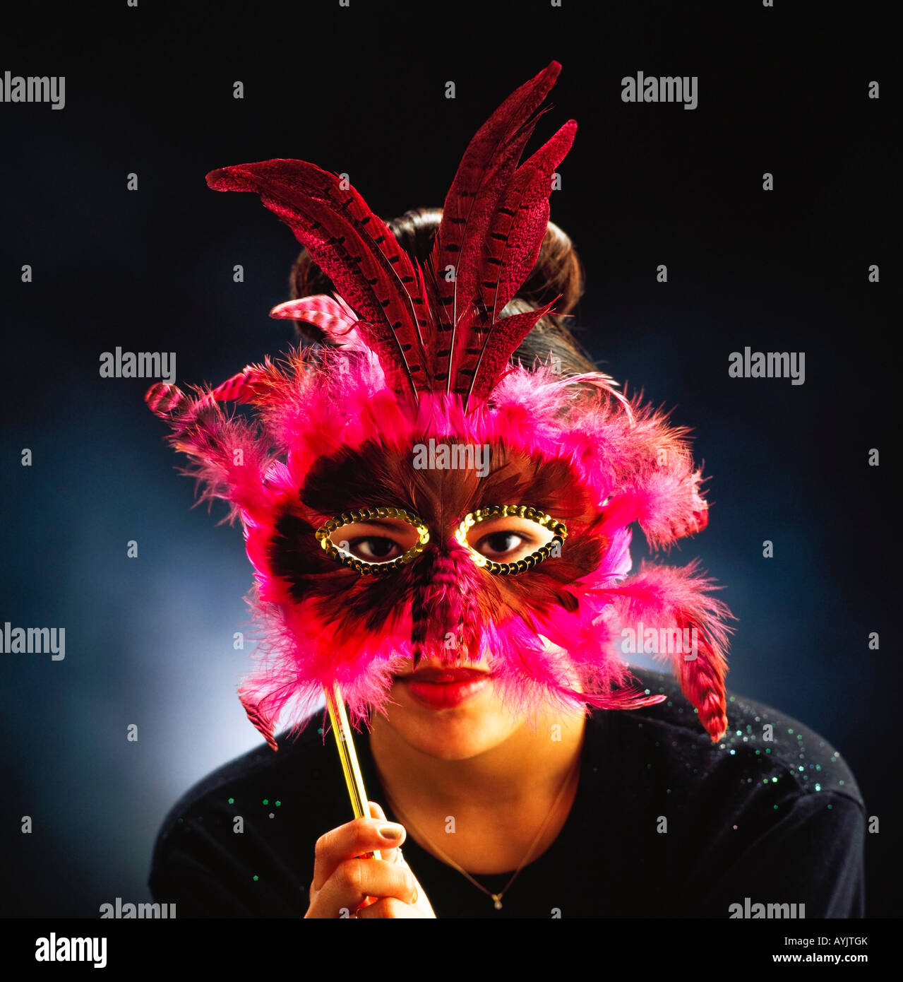 Feathered mask hi-res stock photography and images - Alamy