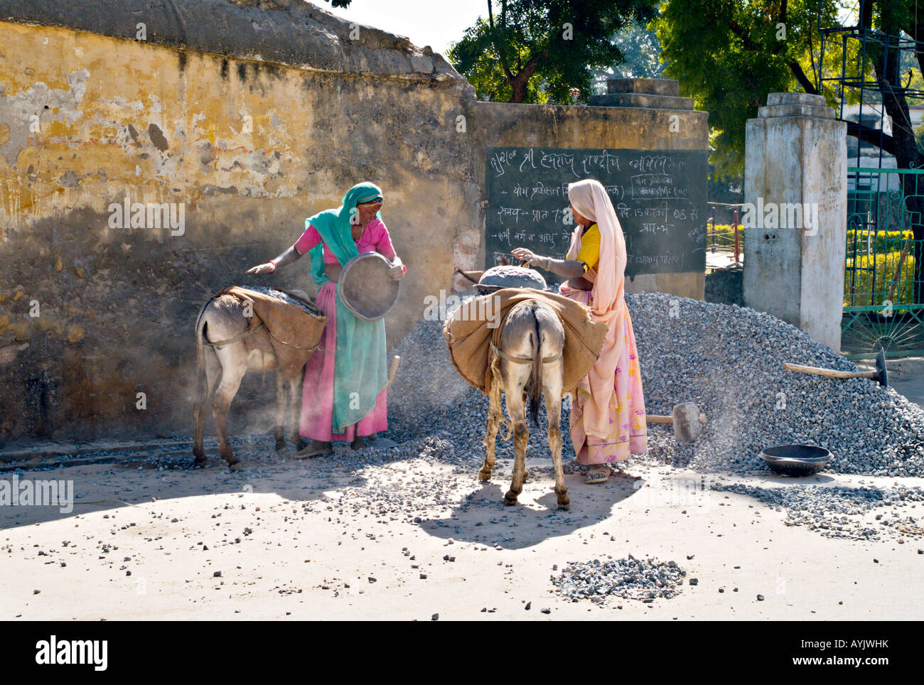 Women with donkeys hi-res stock photography and images - Alamy