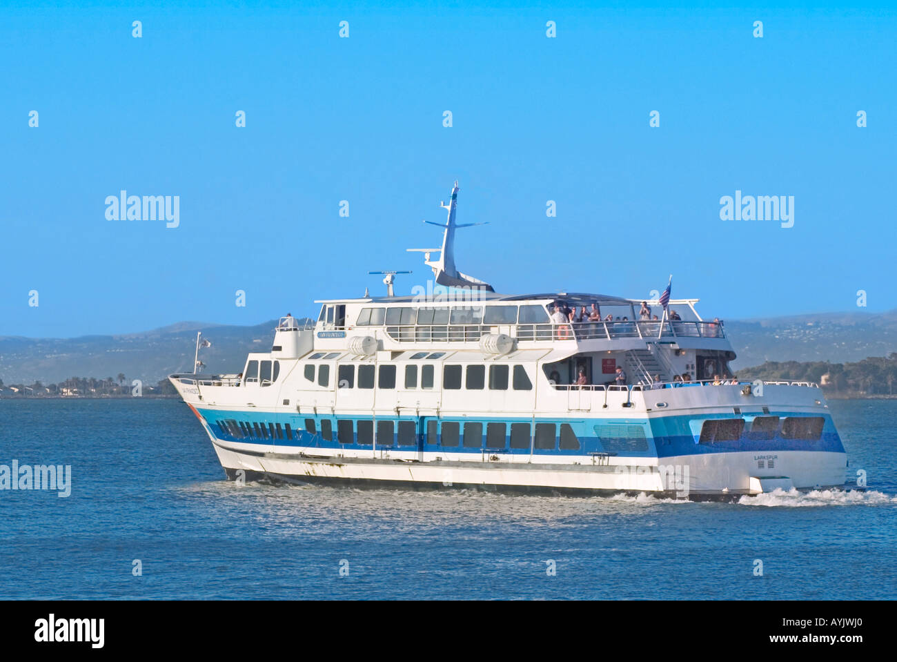 Modern ferry boat in San Francisco Bay Stock Photo - Alamy