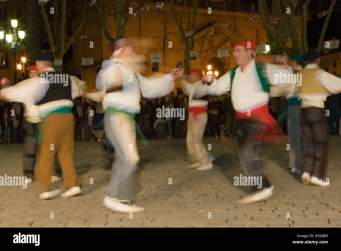 Traditional Basque Folk dance Euskal Dantza Tradizionaleko taking place ...